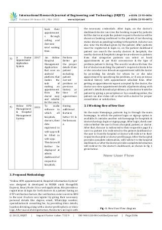 Online OPD Appointment & Hospital Information System | PDF