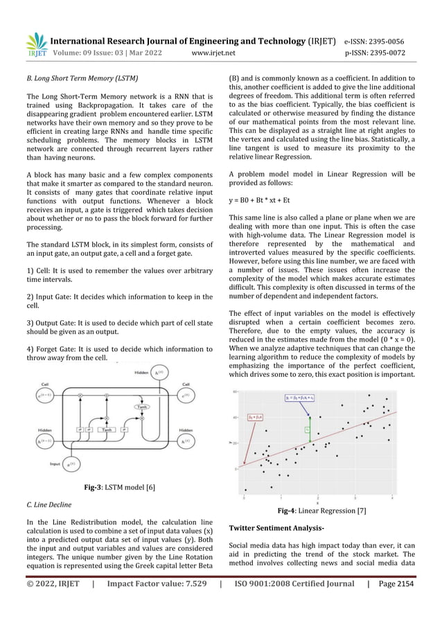 Stock Price Prediction Using Machine Learning Algorithms Arima Lstm