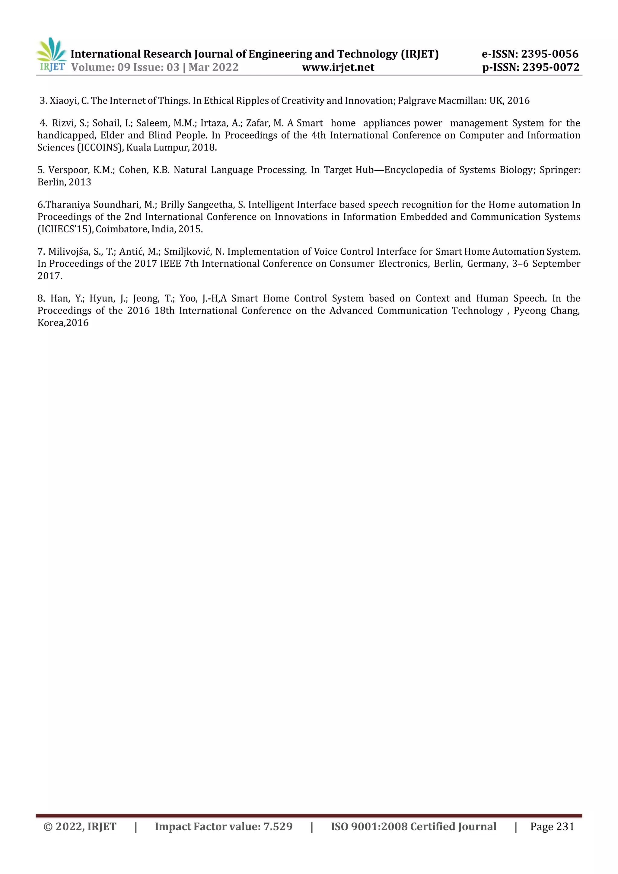 Using Natural Language Processing(NLP), Voice Recognition and Internet ...