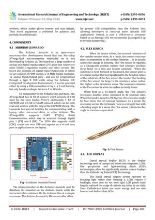 GESTURE-BASED SMART HAND GLOVES FOR DISABLED PERSONS | PDF