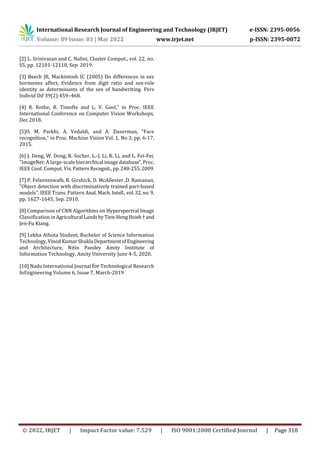 Literature Review on Gender Prediction Model using CNN Algorithm | PDF