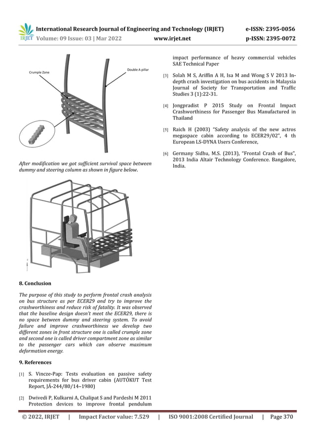 Finite Element Analysis of Bus Structure as per ECER29 | PDF | Injuries ...