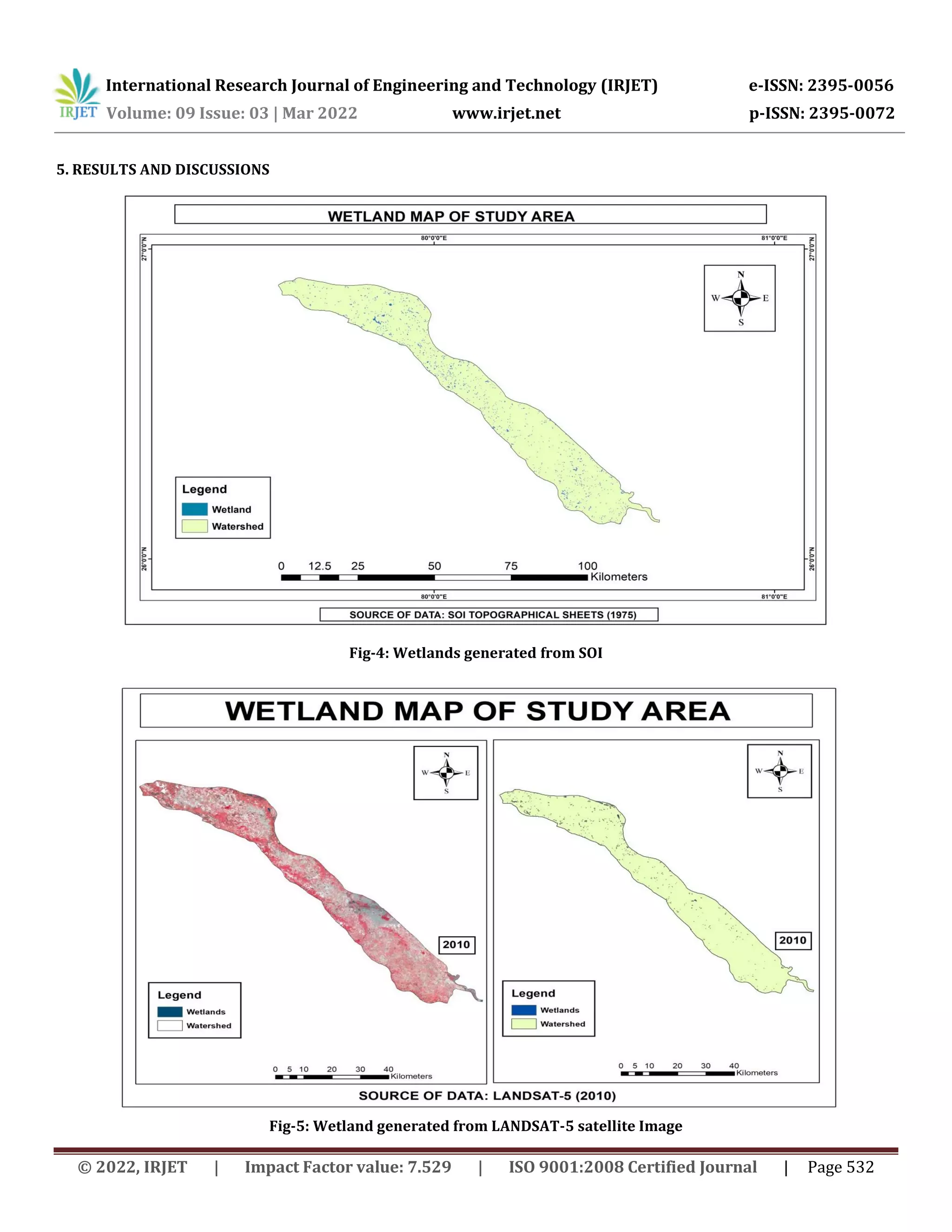 MONITORING OF WETLANDS IN PANDU RIVER SUBWATERSHED UTTAR PRADESH USING REMOTE SENSING AND GIS ...