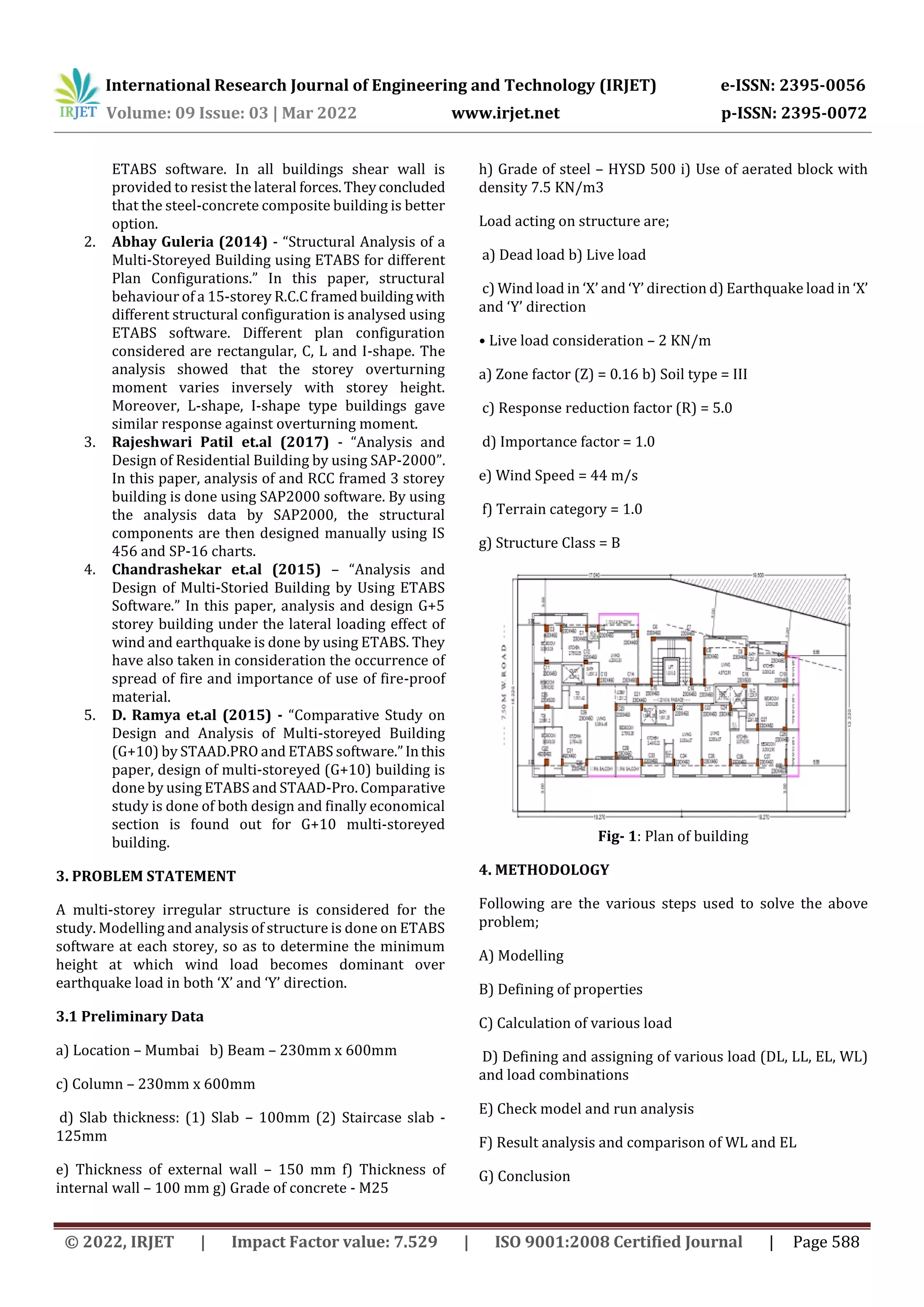 Study of Seismic and Wind Effect on Multi-Storey R.C.C. Building using ...