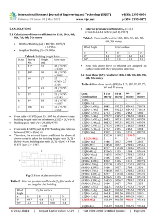 Study of Seismic and Wind Effect on Multi-Storey R.C.C. Building using ETABS | PDF