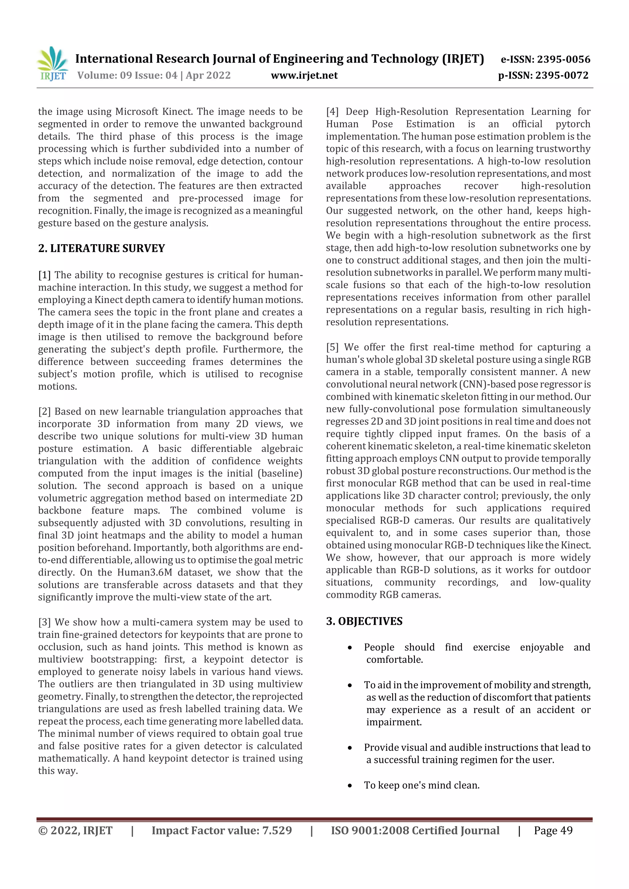 Virtual Yoga System Using Kinect Sensor | PDF