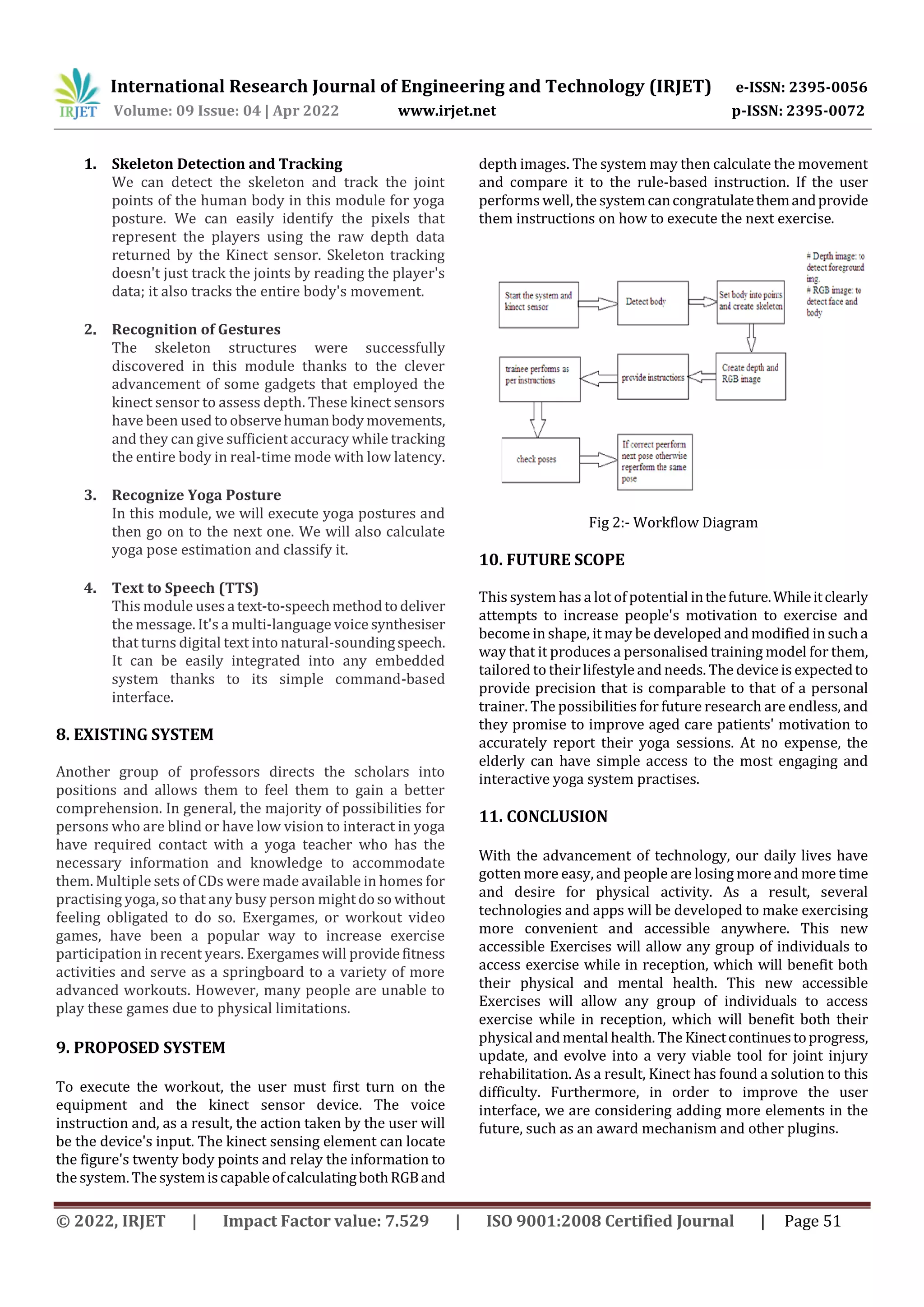 Virtual Yoga System Using Kinect Sensor | PDF