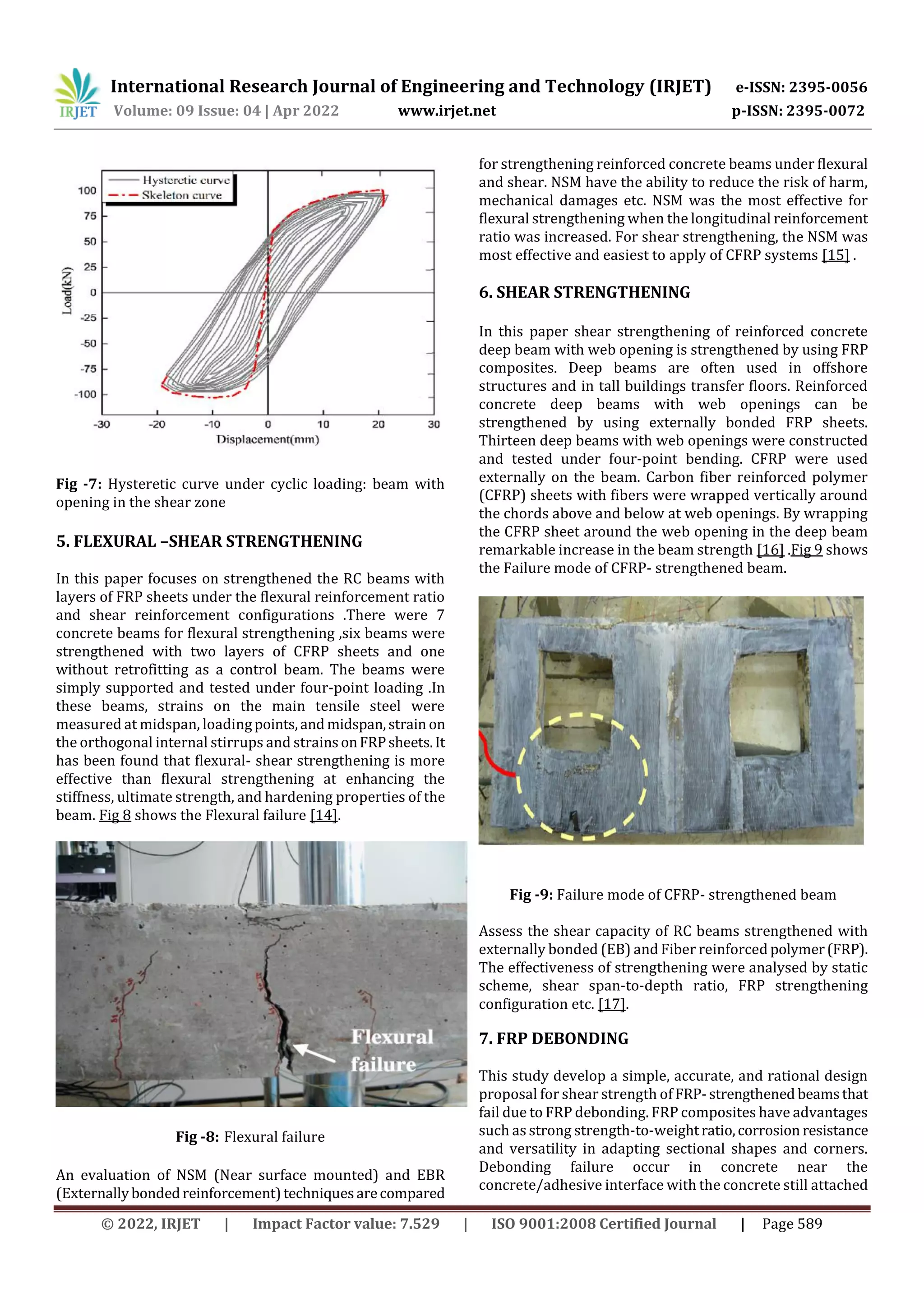 A REVIEW ON BEHAVIOR OF CONTINUOUS RC BEAMS HAVING WEB OPENINGS STRENGTHENED WITH FRP | PDF