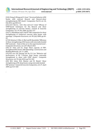 A REVIEW ON BEHAVIOR OF CONTINUOUS RC BEAMS HAVING WEB OPENINGS STRENGTHENED WITH FRP | PDF