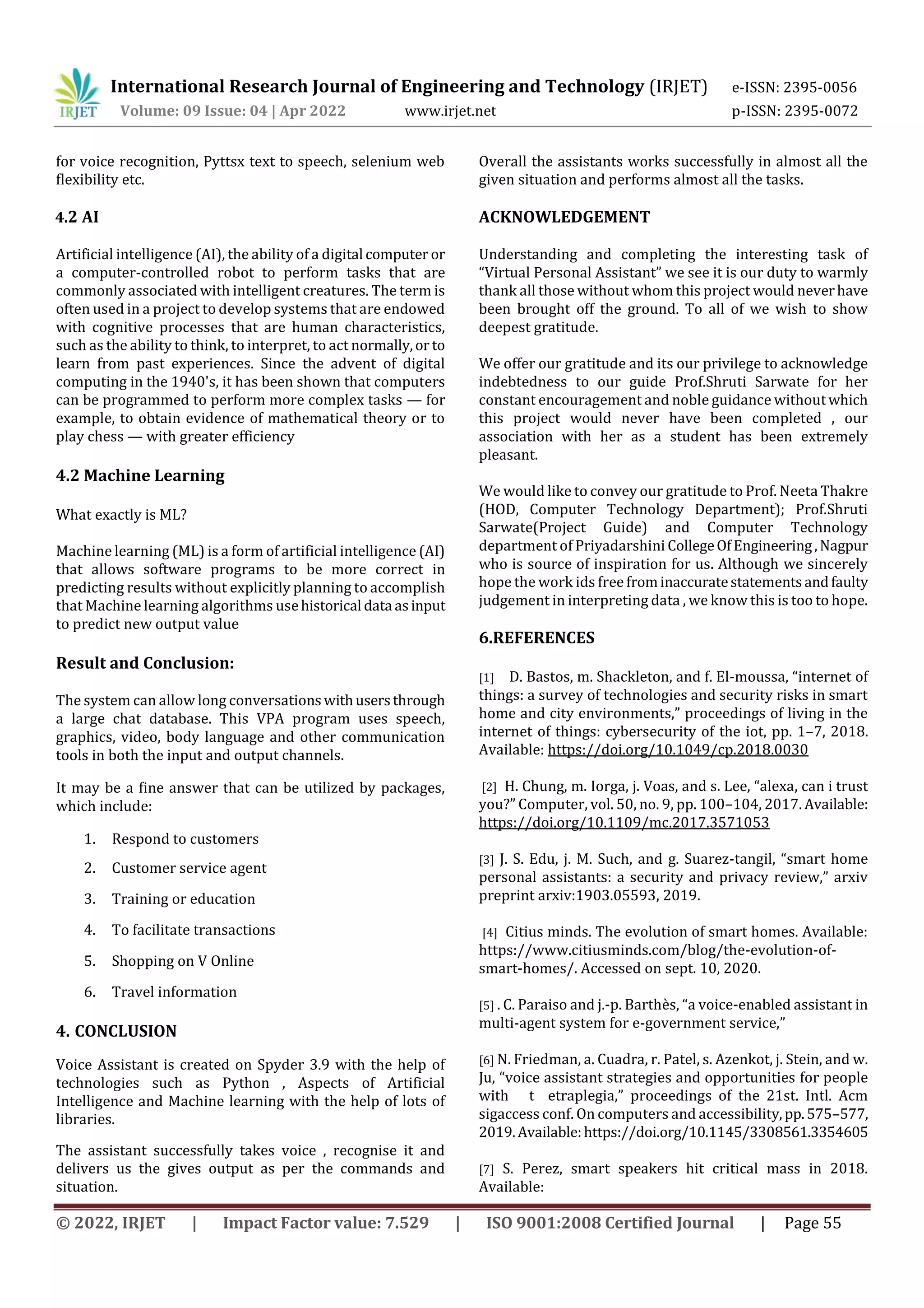 Virtual Personal Assistant | PDF | Consumer Electronics | Technology ...