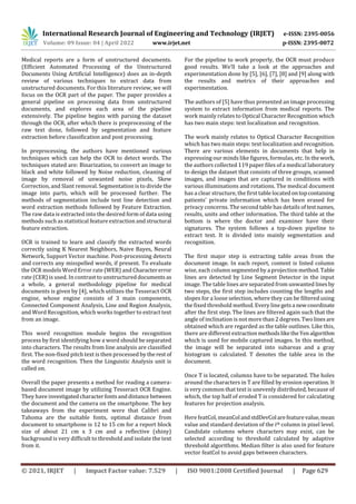 Review on Medical Reports Extraction and Storage in EHR systems | PDF