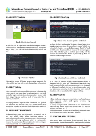 OWASP Top 10 Web Attacks (2017) with Prevention Methods | PDF