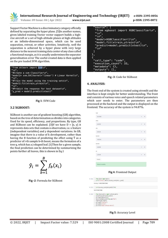 Parkinson Disease Detection Using XGBoost and SVM | PDF