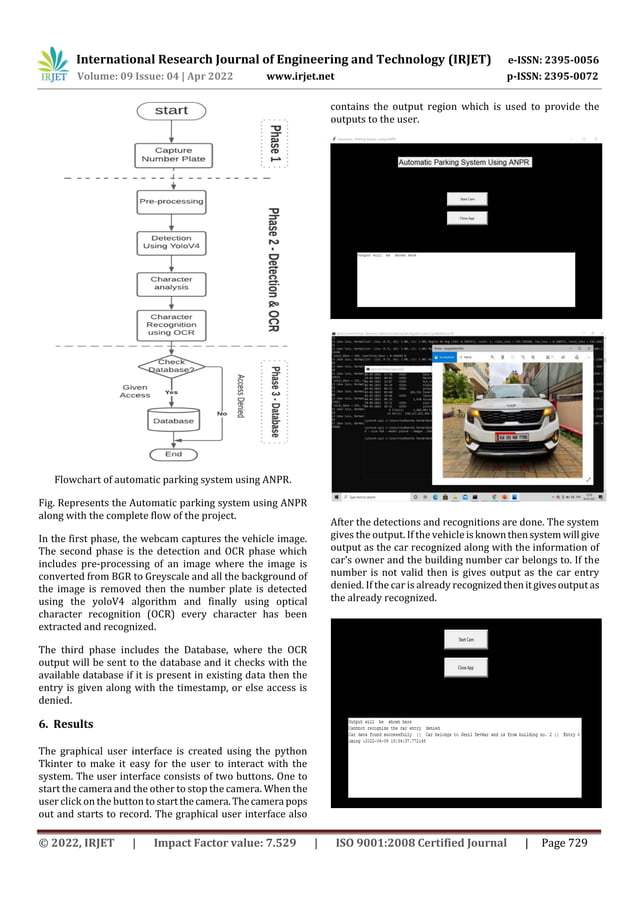 Automatic parking system using Automatic number plate recognition (ANPR) | PDF