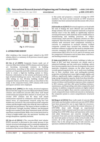 Comparative Study on CFST and RC Column in the RC Frame Structure: A ...