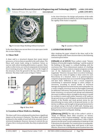 Optimization of Circular RC Frame Structure by Using Shear Wall at a Different Location in the ...