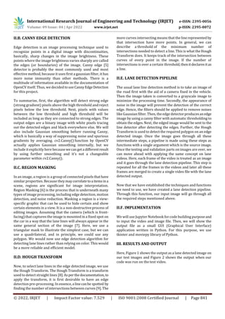 LANE DETECTION USING IMAGE PROCESSING IN PYTHON | PDF