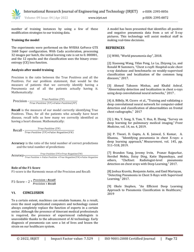 Pneumonia Detection System Using Ai Pdf