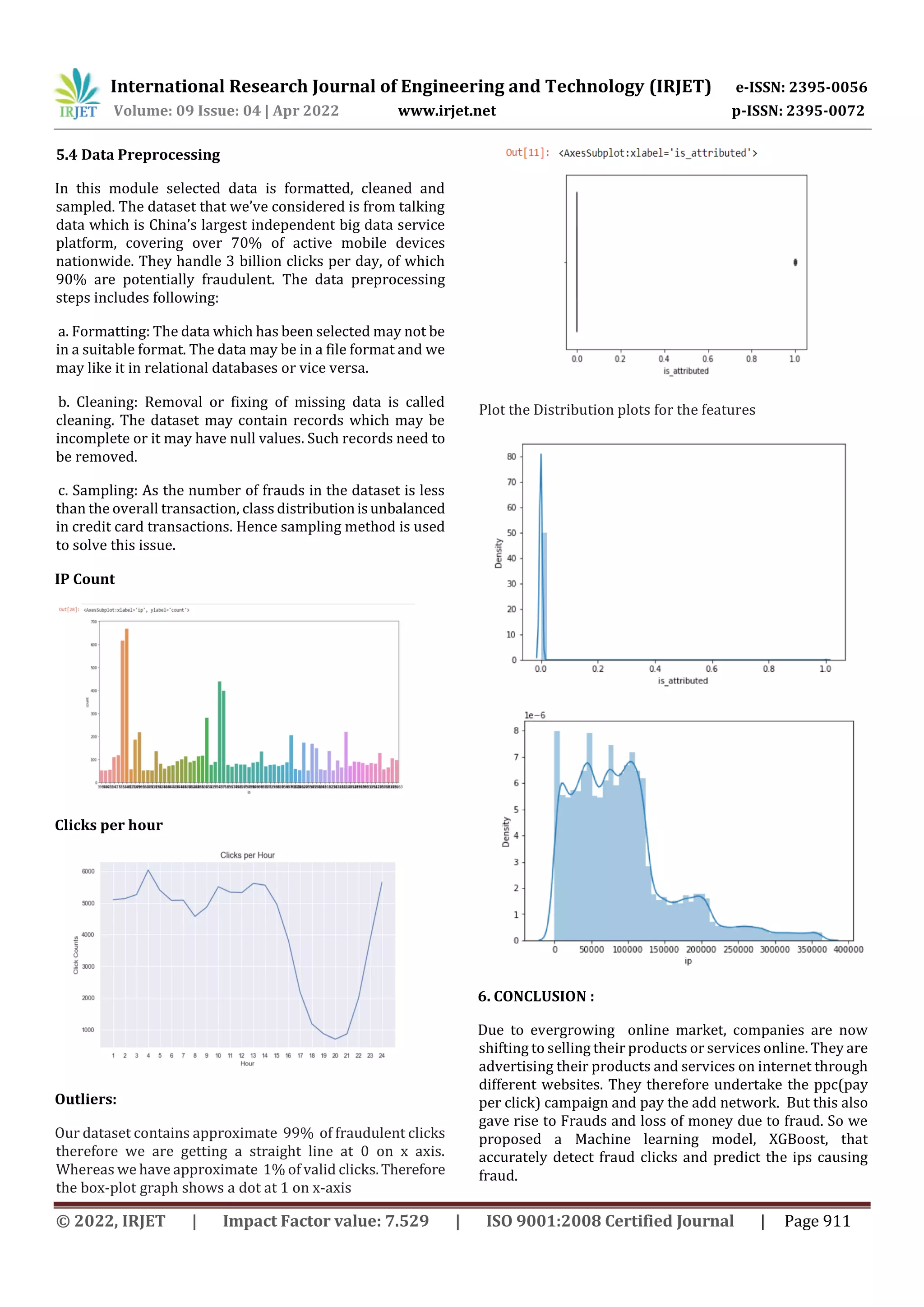 Click Fraud Detection Of Advertisements using Machine Learning | PDF