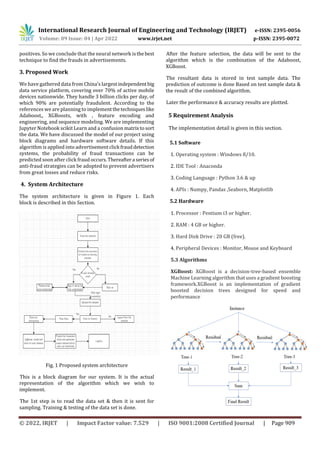 Click Fraud Detection Of Advertisements using Machine Learning | PDF