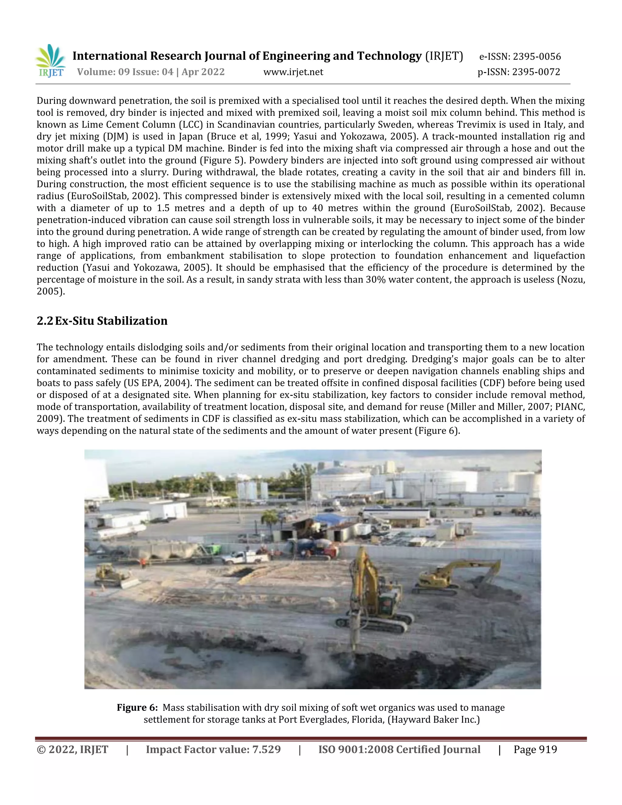 Study on the approaches of soil stabilization | PDF