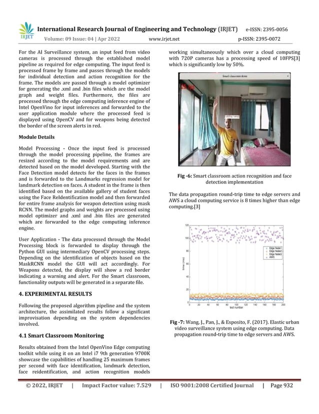 Improving AI surveillance using Edge Computing | PDF