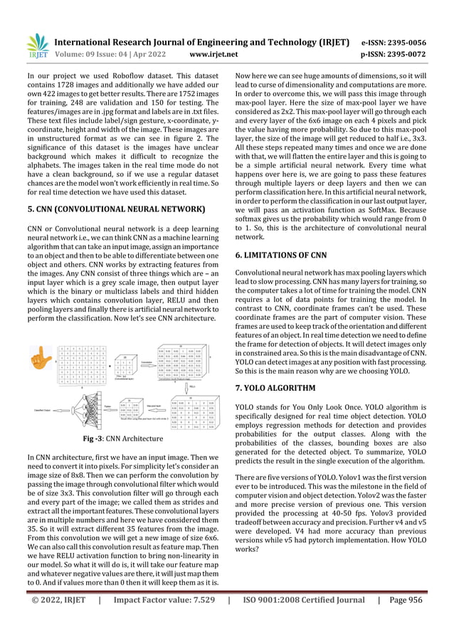 Real Time Sign Language Recognition Using Deep Learning | PDF