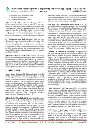 SOLAR WATER PURIFIER | PDF