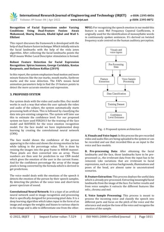 CONFIDENCE LEVEL ESTIMATOR BASED ON FACIAL AND VOICE EXPRESSION RECOGNITION AND CLASSIFICATION | PDF