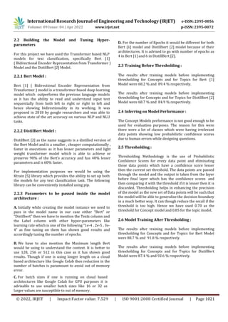 Concept Detection of Multiple Choice Questions using Transformer Based Models | PDF