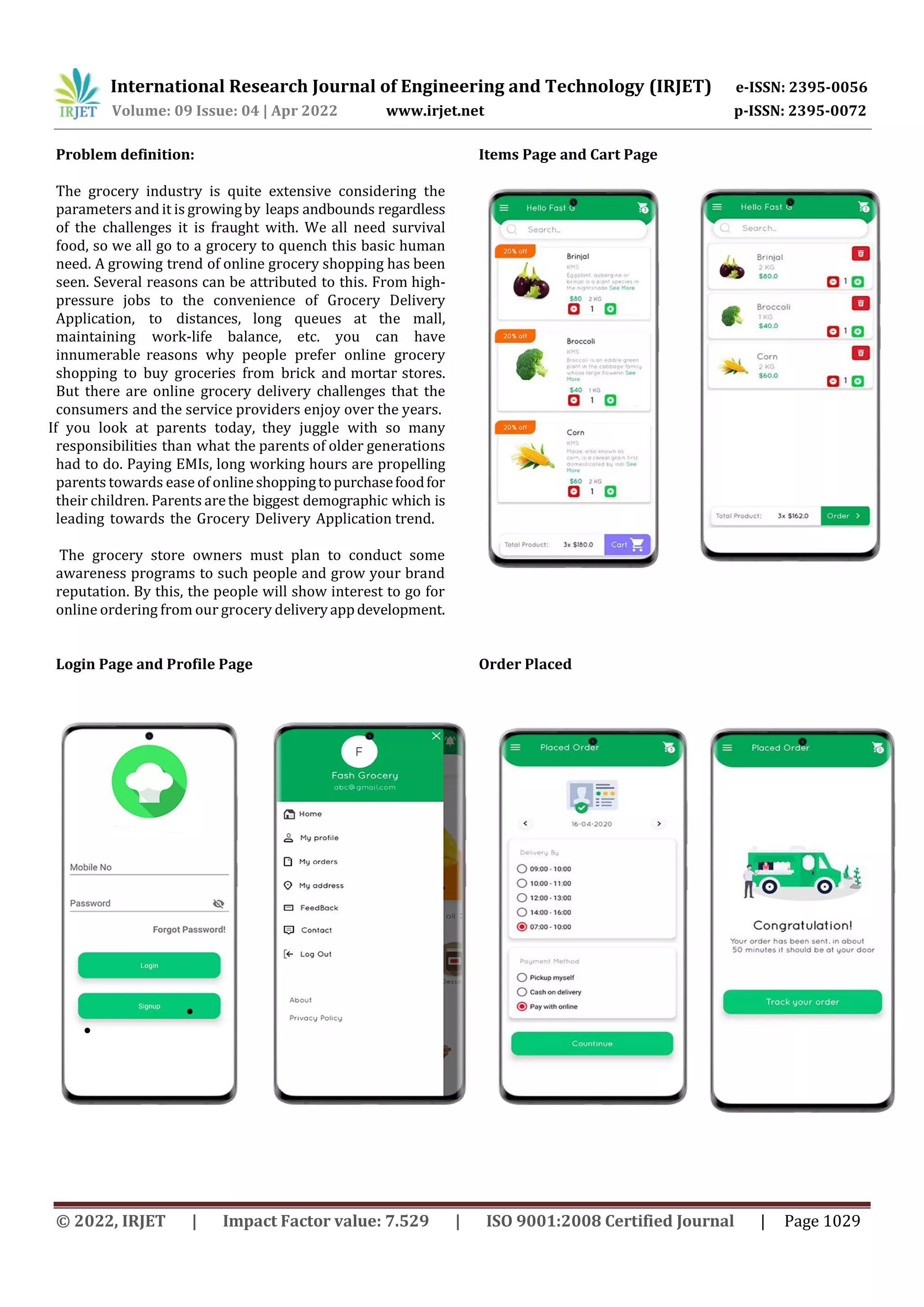 Online Grocery Store Android Application | PDF