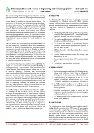 “A REVIEW PAPER ON BEHAVIOR OF GRIDSHELL STRUCTURE” | PDF