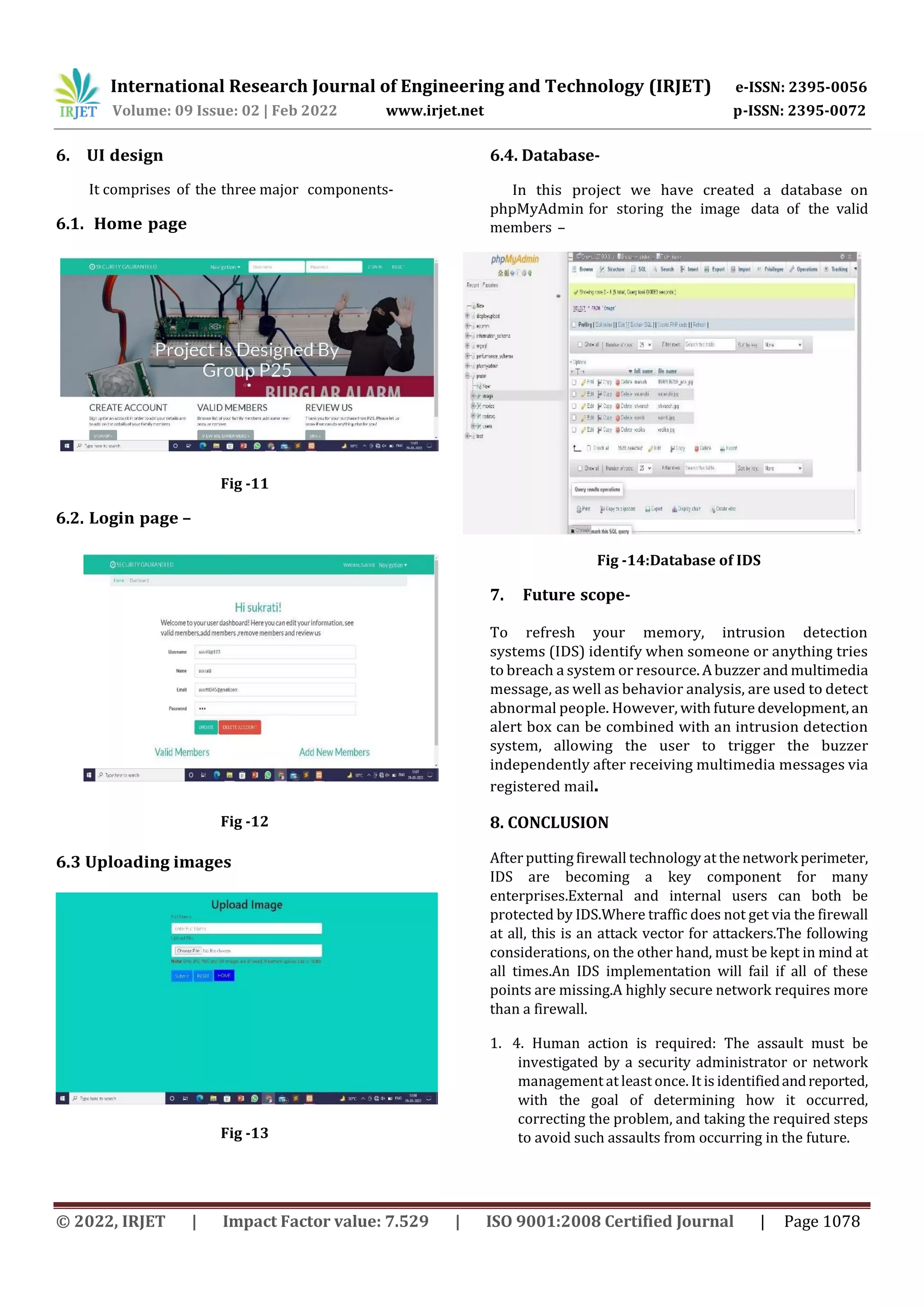 IMPLEMENTATION OF IDS (INTRUDER DETECTION SYSTEM) | PDF