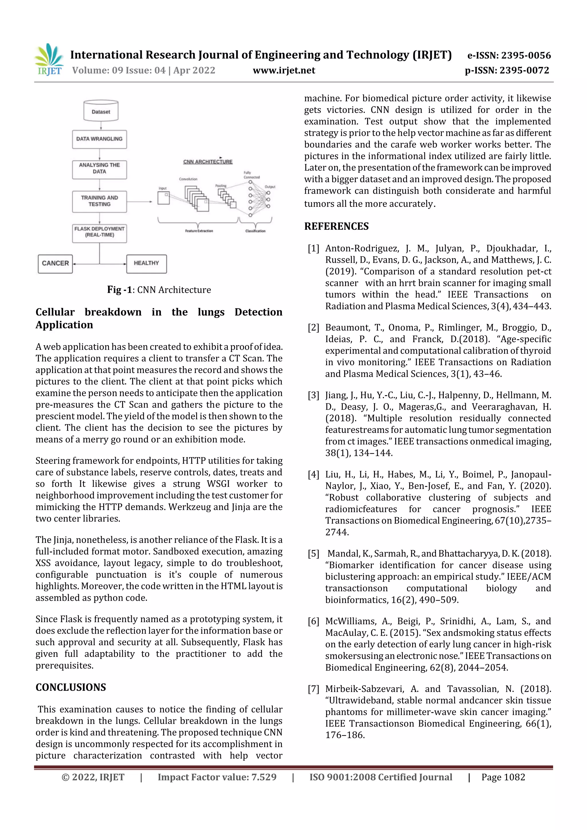 Lung Cancer Detection with Flask Integration | PDF