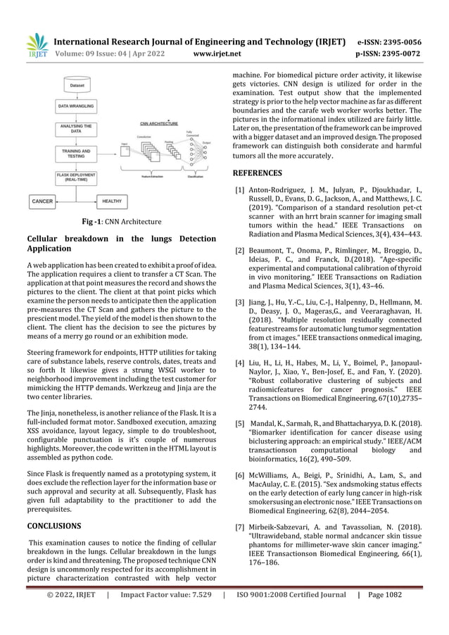 Lung Cancer Detection with Flask Integration | PDF