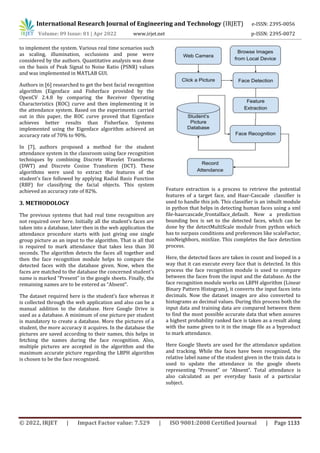 Student Attendance Using Face Recognition | PDF | Computing ...