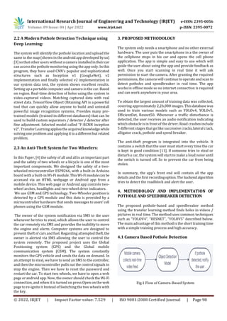 Vehicle Related Prevention Techniques: Pothole/Speedbreaker Detection and Antitheft System | PDF