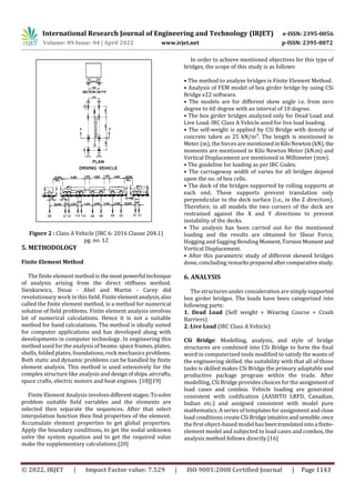 Parametric Study on Behaviour of Skewness on PSC Box Girder Bridges | PDF