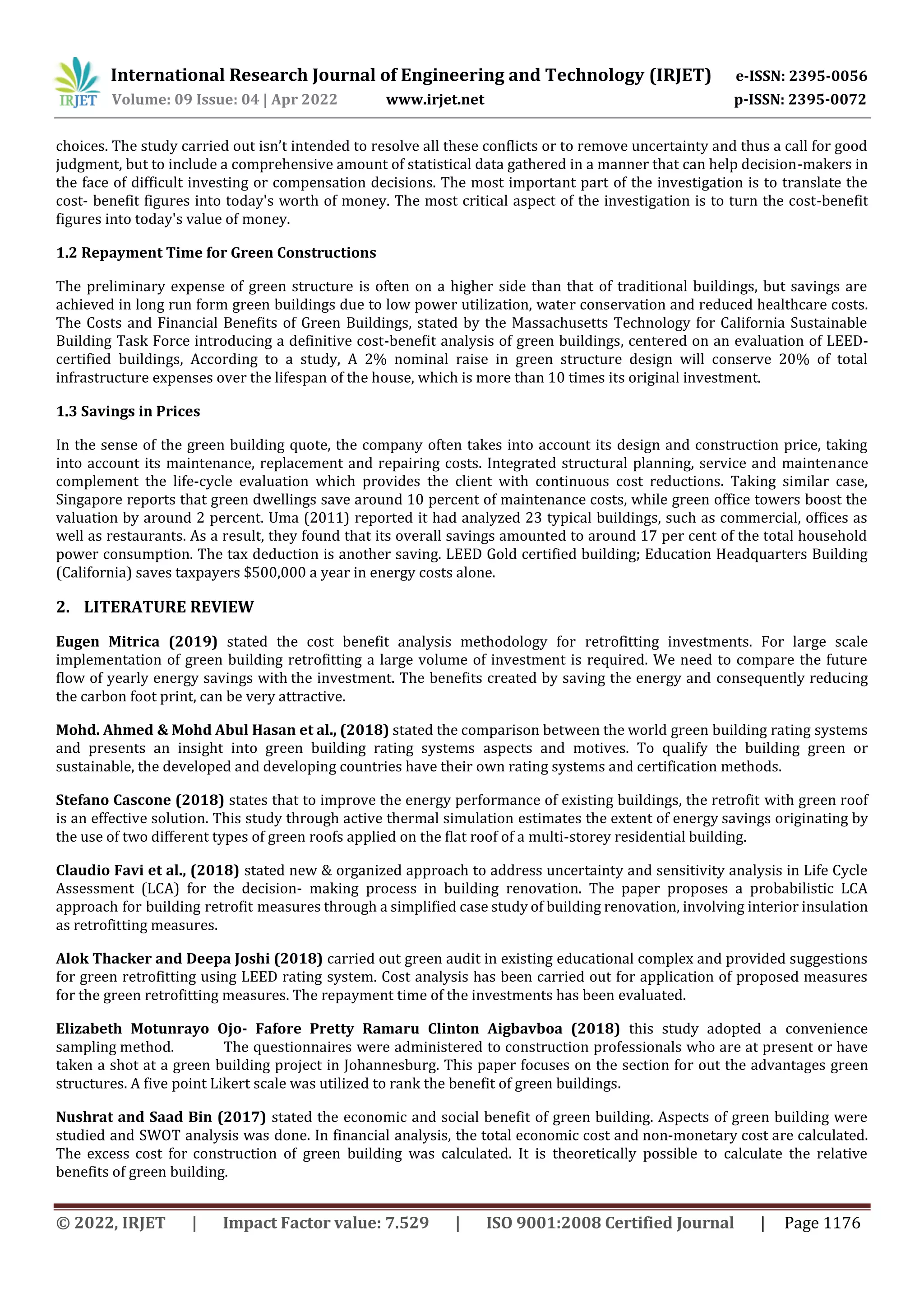 A Review Paper on Retrofitting of Institutional Building into Green ...