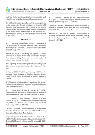SEISMIC RISK ASSESSMENT OF RC FRAMED VERTICALLY IRREGULAR BUILDINGS | PDF