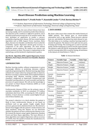 Heart Disease Prediction using Machine Learning | PDF