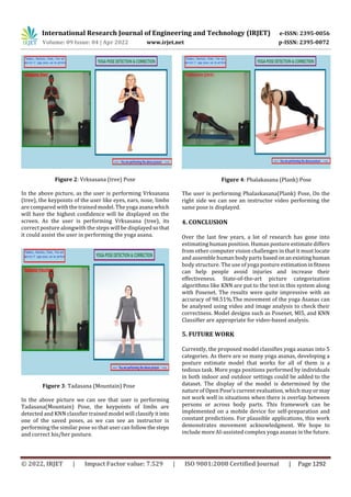 Yoga Pose Detection and Correction using Posenet and KNN | PDF