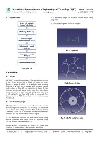 Design and Analysis of Two-Wheeler Wheel Rim with Different Alloy ...