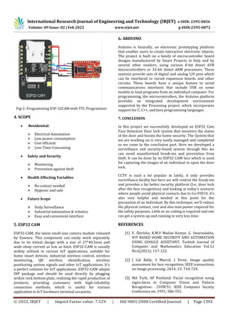 ESP32 CAM Face Detection Door Lock | PDF