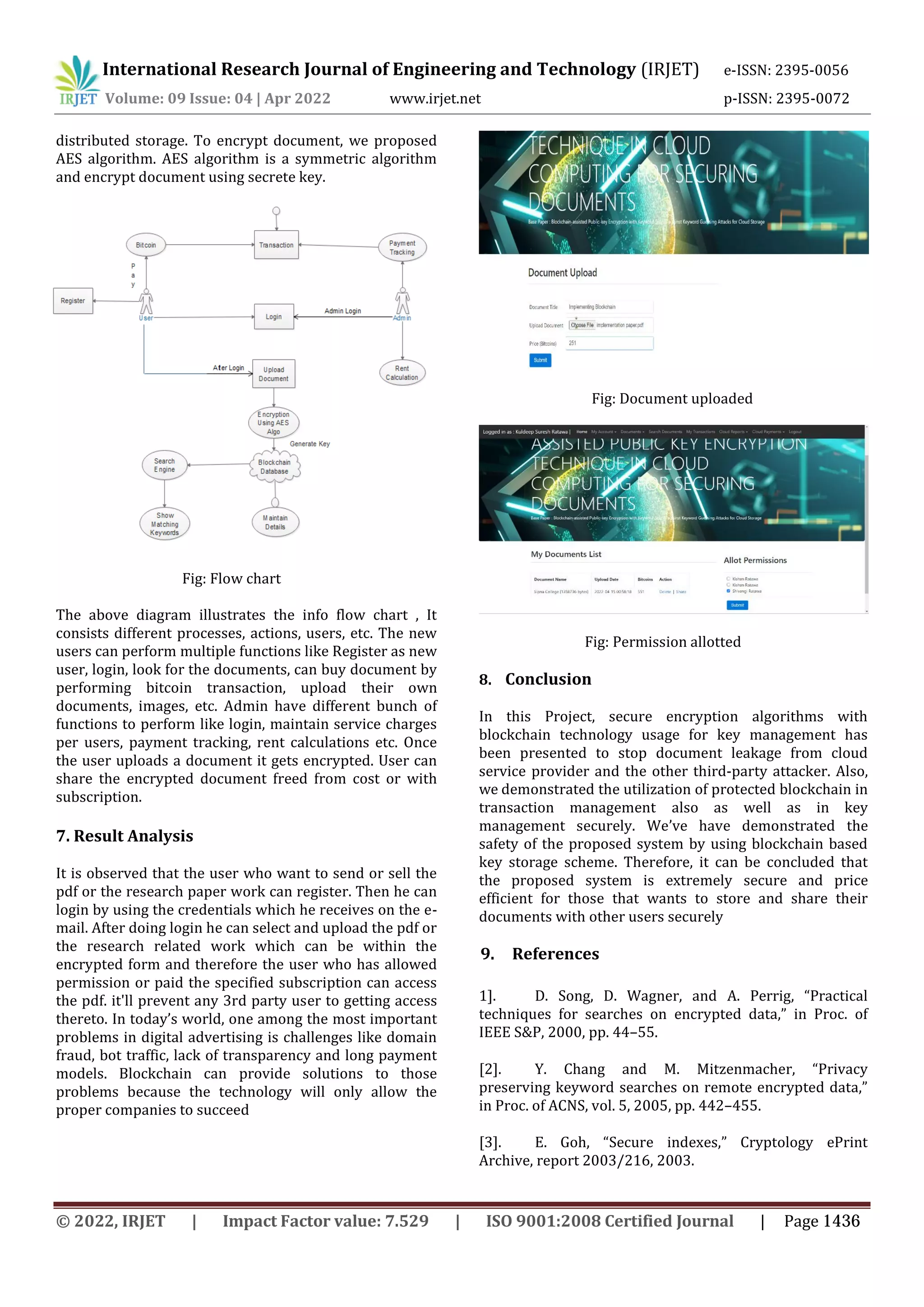 IMPLEMENTING BLOCKCHAIN ASSISTED PUBLIC KEY ENCRYPTION TECHNIQUE IN CLOUD COMPUTING FOR SECURING ...