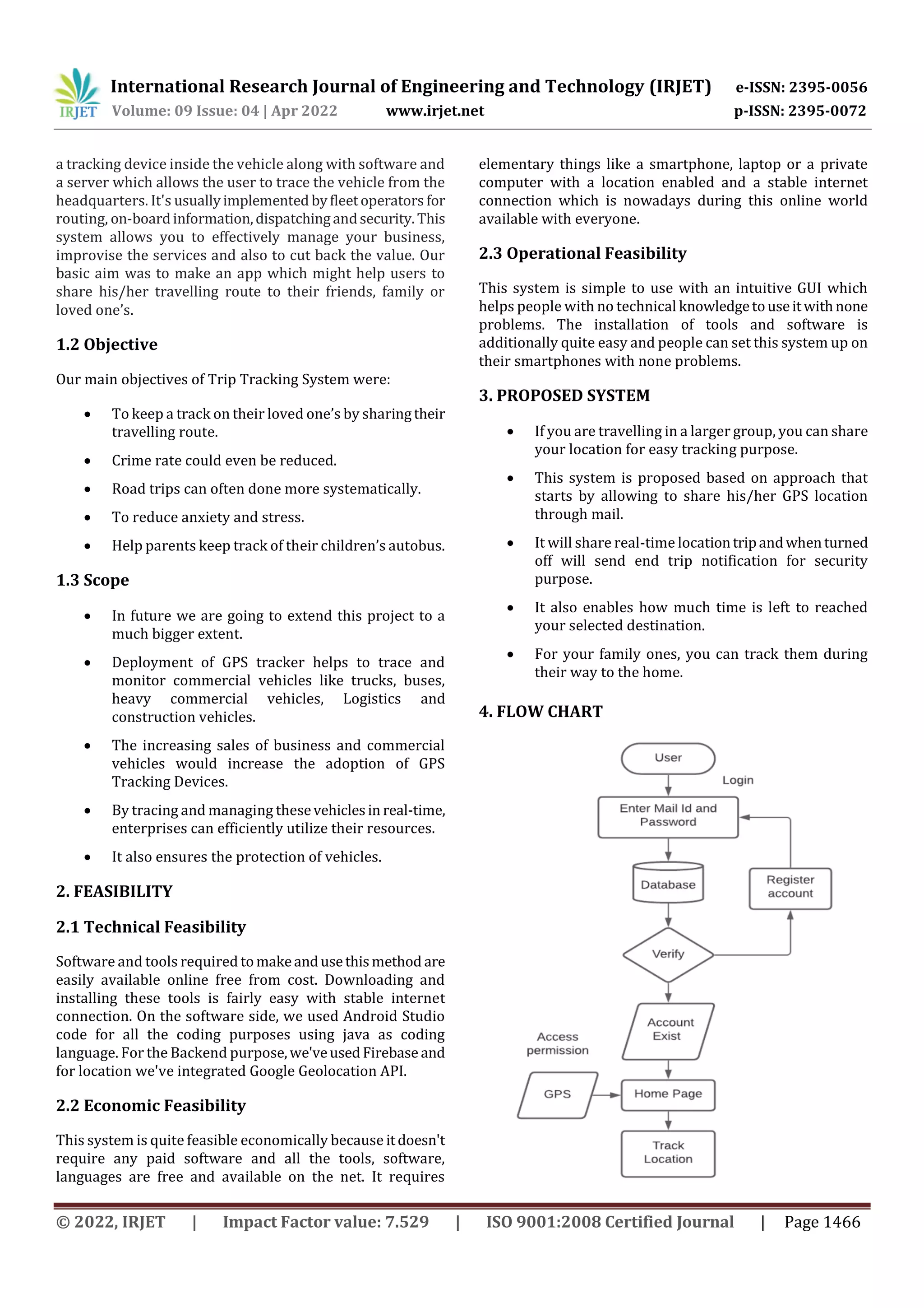 Trip Tracking System | PDF