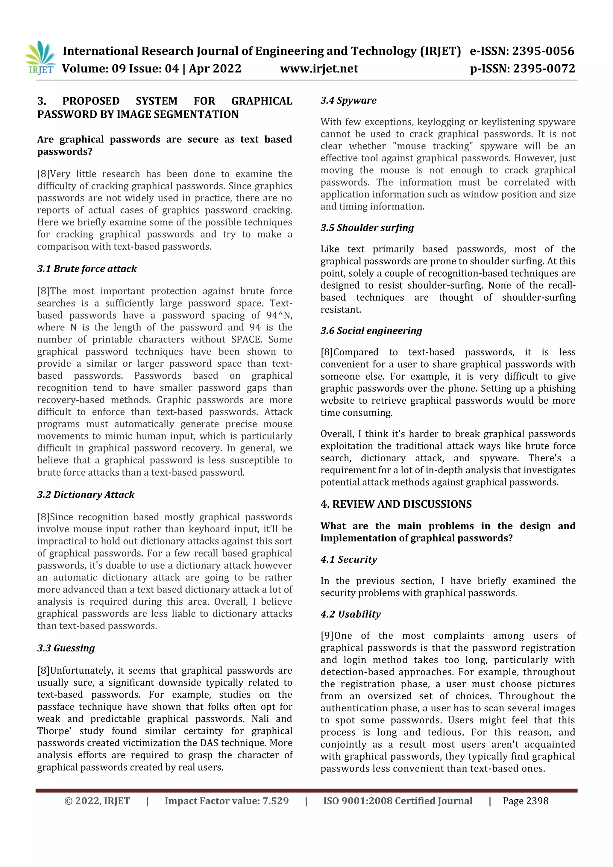 Graphical Password by Image Segmentation | PDF