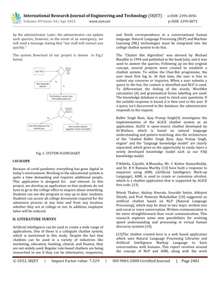 INTELLIGENT CHATBOT FOR COLLEGE ENQUIRY SYSTEM | PDF