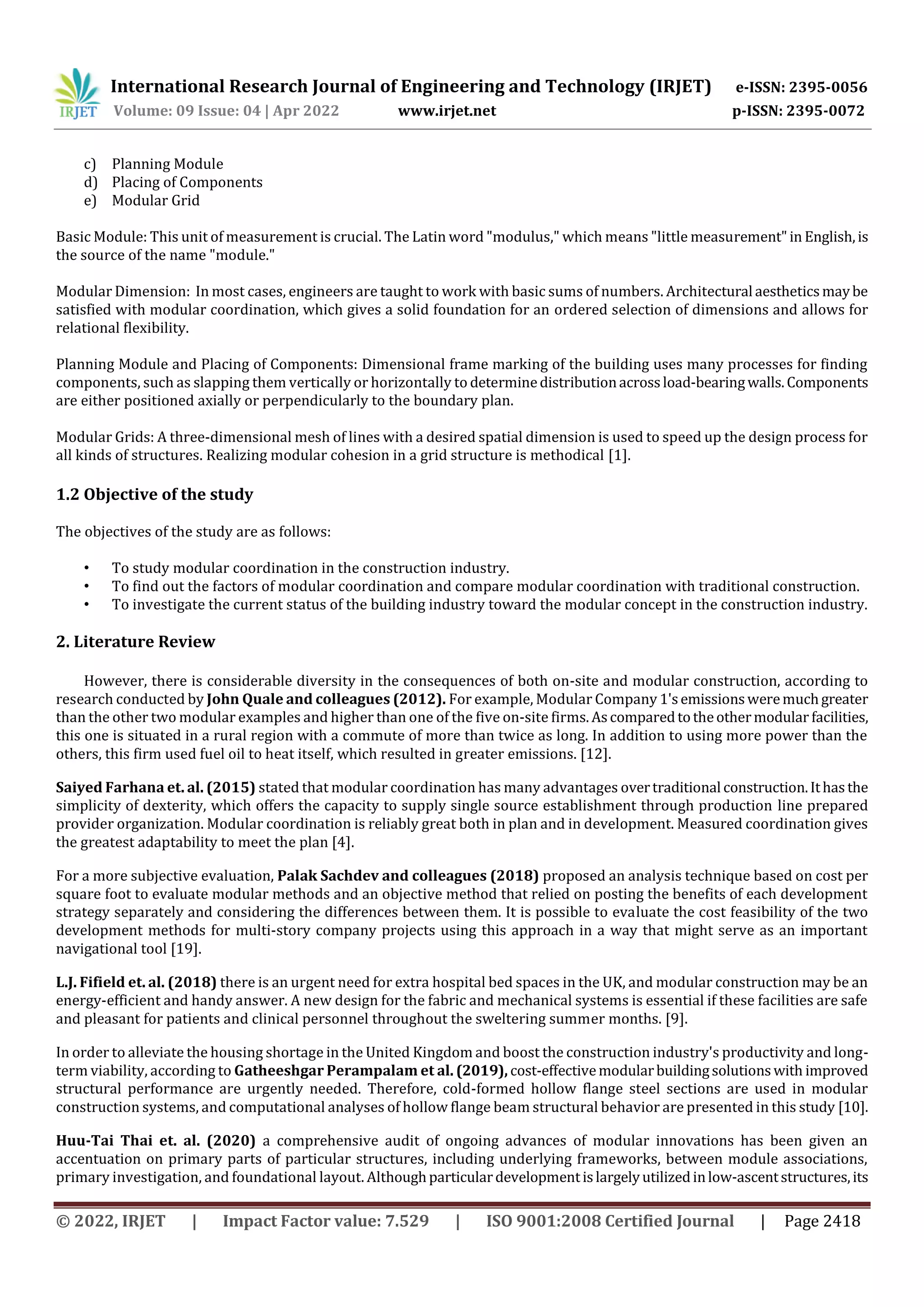 Opportunities and Challenges of Modular Coordination: A Review | PDF