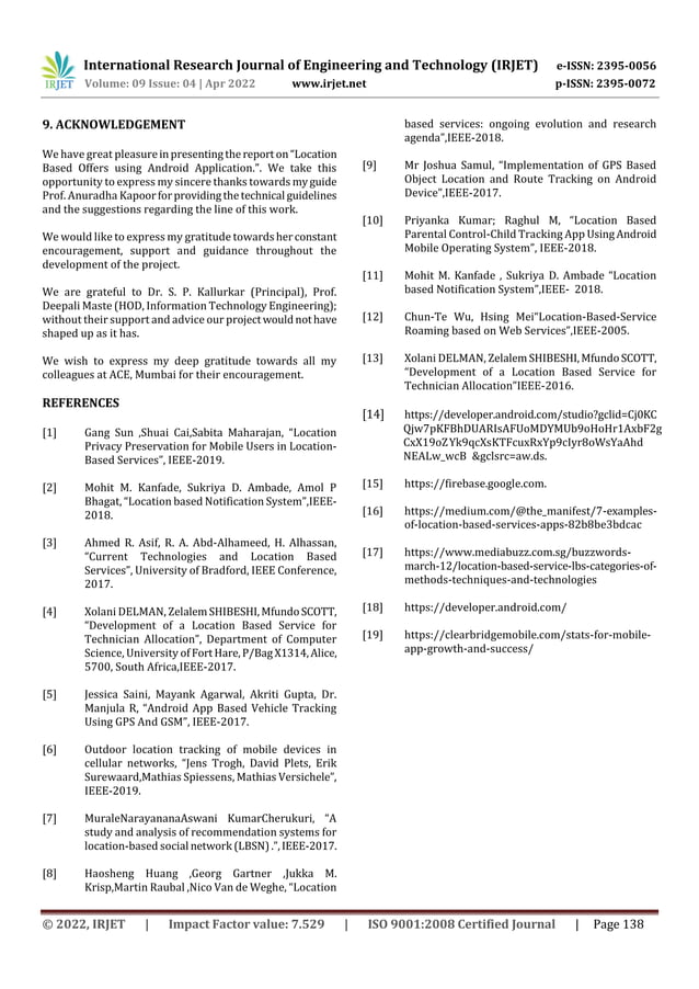 Location Based offers using Android Application | PDF